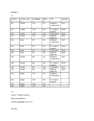 Answers - ASSIGNMENT - Question 1 Not yet answered Marked out of 1 ...