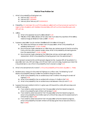 Week 5 Problem Set - IHP525 - SNHU - Studocu
