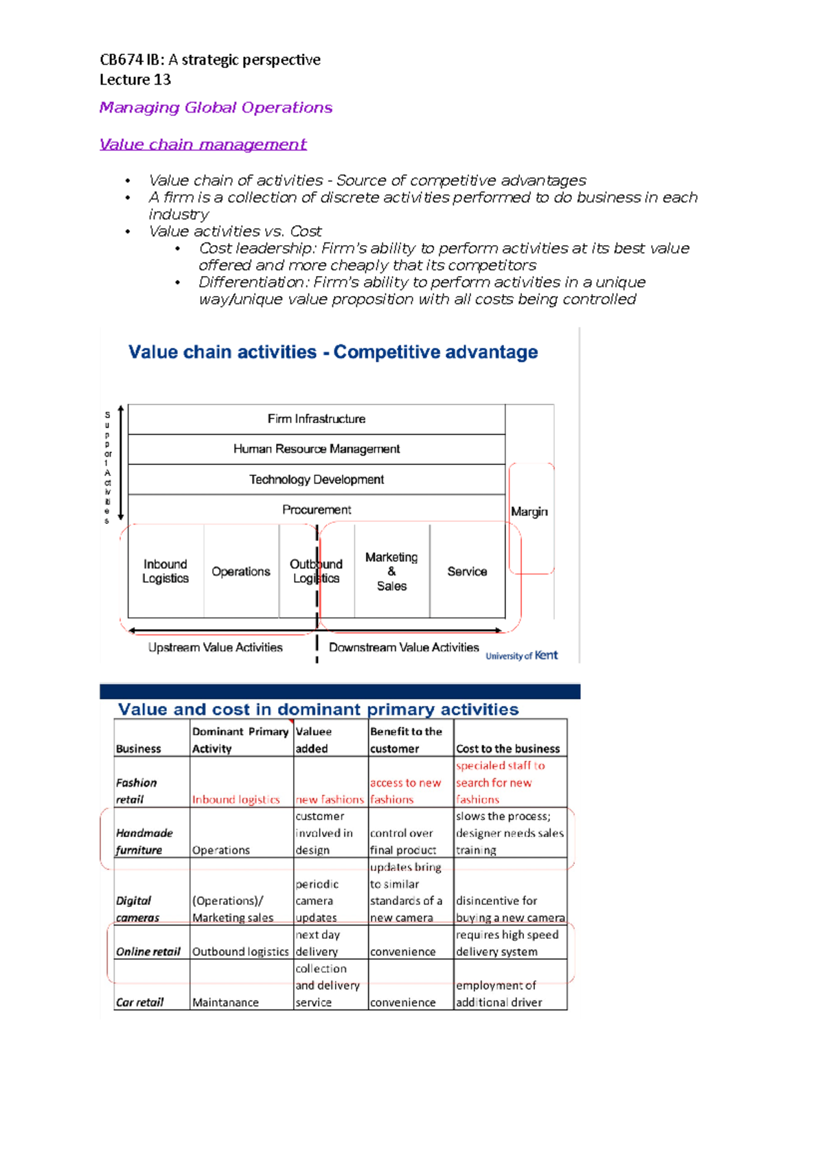 Managing Global Operations lecture 13 - Lecture 13 Managing Global ...