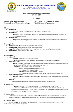 Values Ed 7 Sample - CATCH-UP FRIDAYS TEACHING GUIDE I. General ...