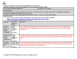 Module 13 Assignment 1 - TEFL - Module 13 Assignment 1 – Receptive ...