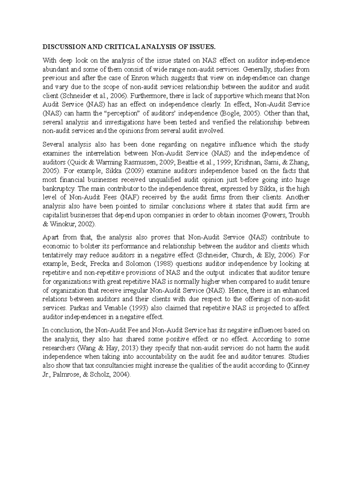 PART 3 Discussion AND Critical Analysis OF Issues - DISCUSSION AND ...