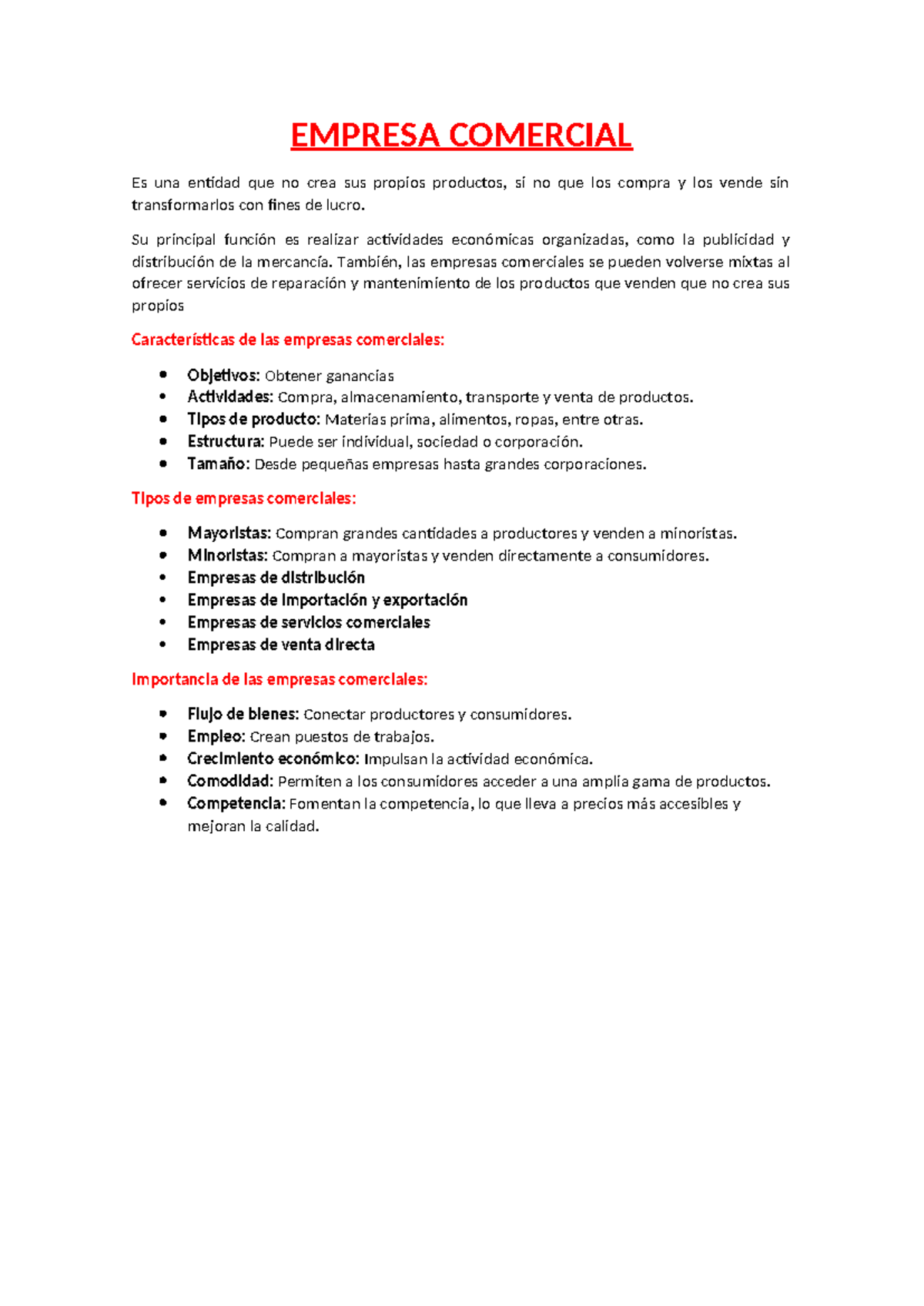 Empresa Comercial - adawd - EMPRESA COMERCIAL Es una entidad que no ...