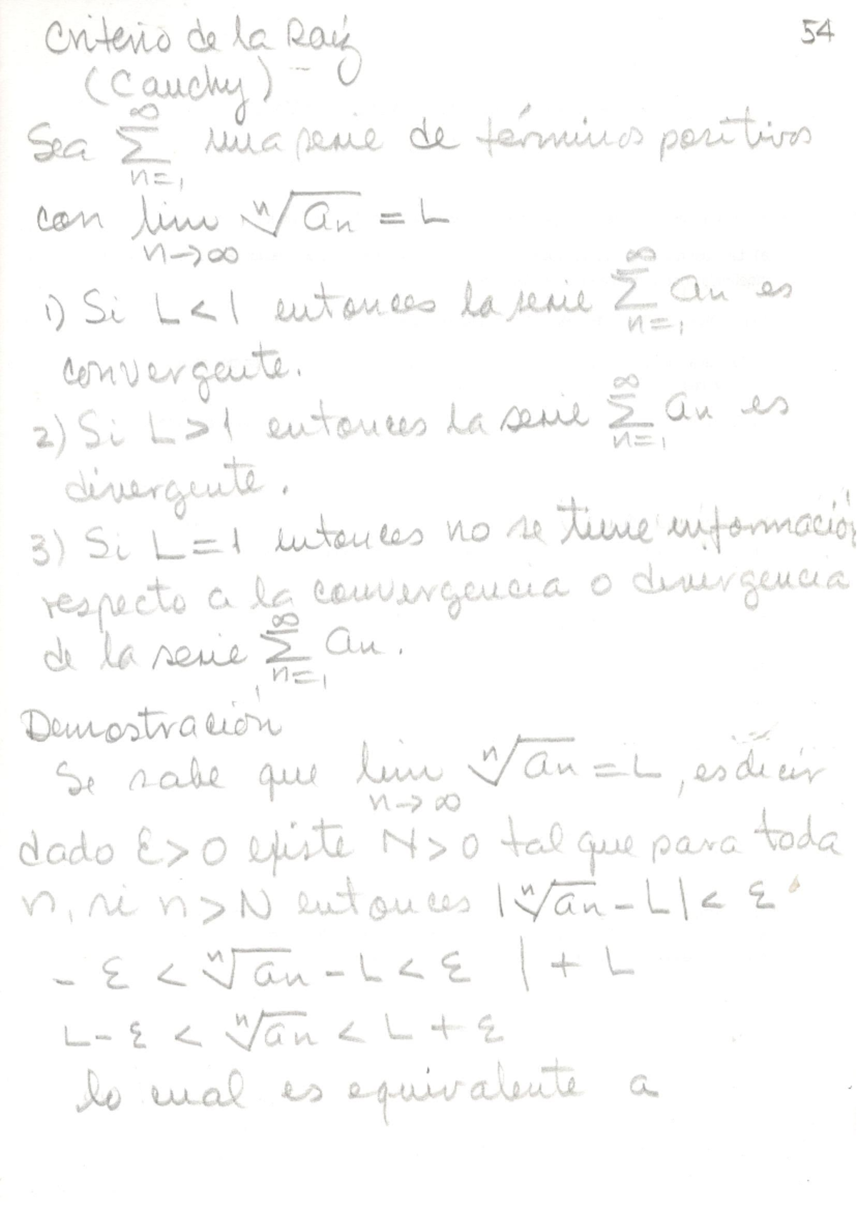 Criterios de convergencia de la raiz, de la razón y de la integ ...