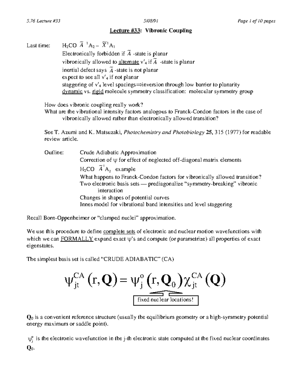 Lec33 - lecture notes 33 with all the calculation examples, diagrams ...