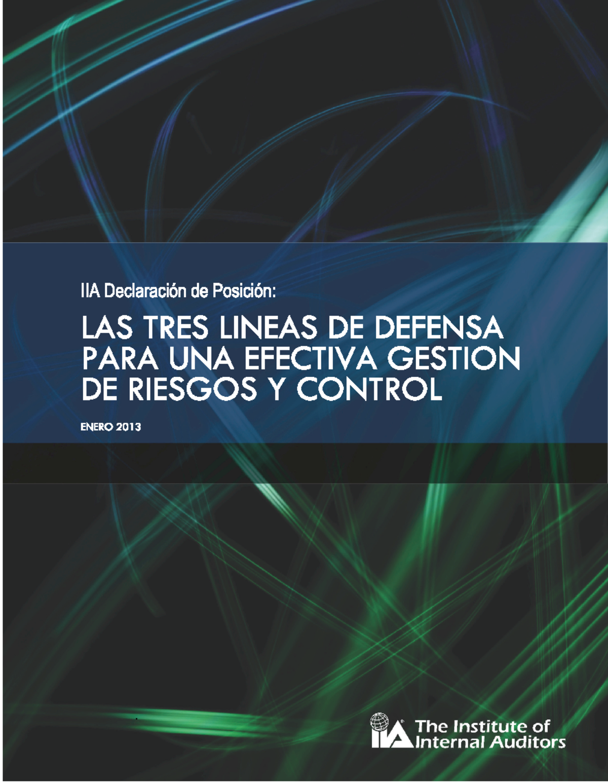 1. TRES Lineas DE Defensa - Antes de las Tres LÌneas: Establecimiento ...