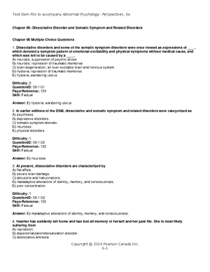 Abnormal psychology Notes- 2490 - Abnormal psychology Notes Unit ...