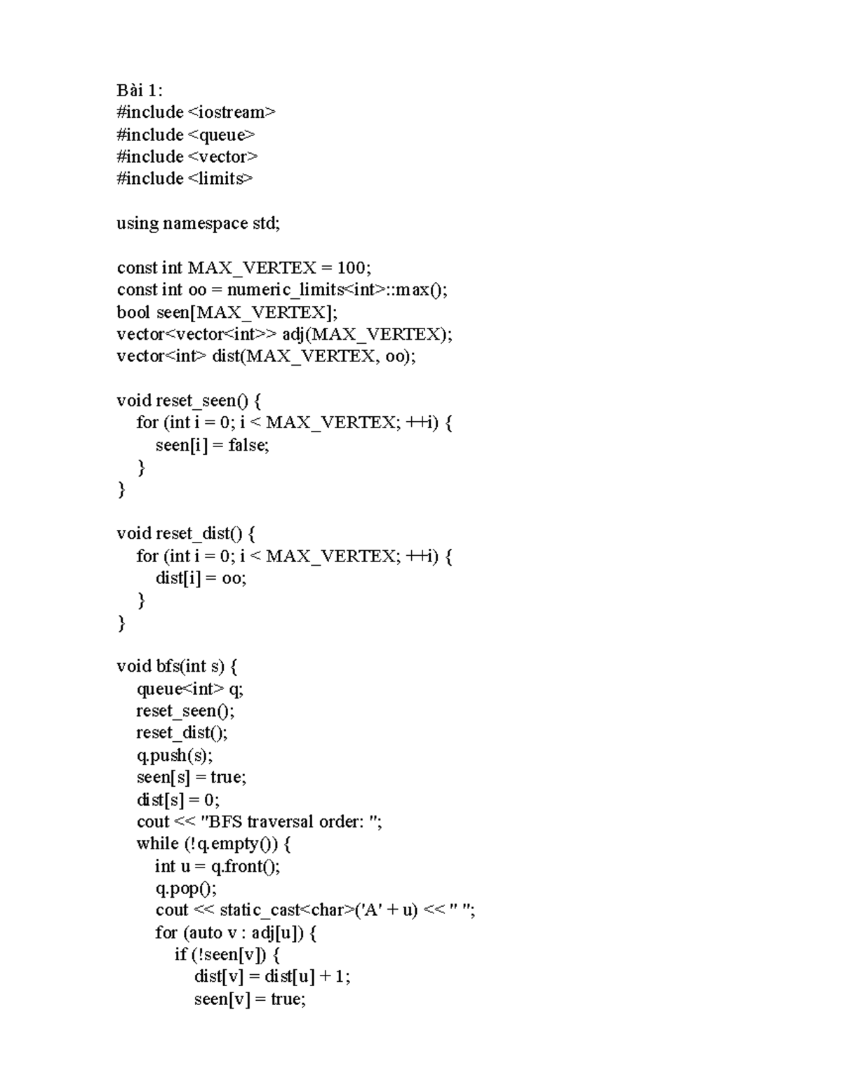 Bai tap 12-11 - Bài tập - Bài 1: #include #include #include - Studocu