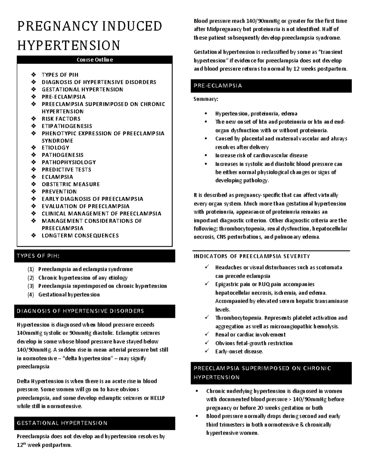 01 Pregnancy Induced Hypertension - PREGNANCY INDUCED HYPERTENSION ...