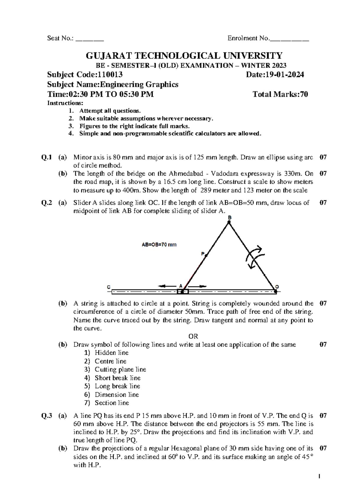 110013 - GTU MATERIALS USEFULL FOR THE STUDENTS - 1 Seat No ...