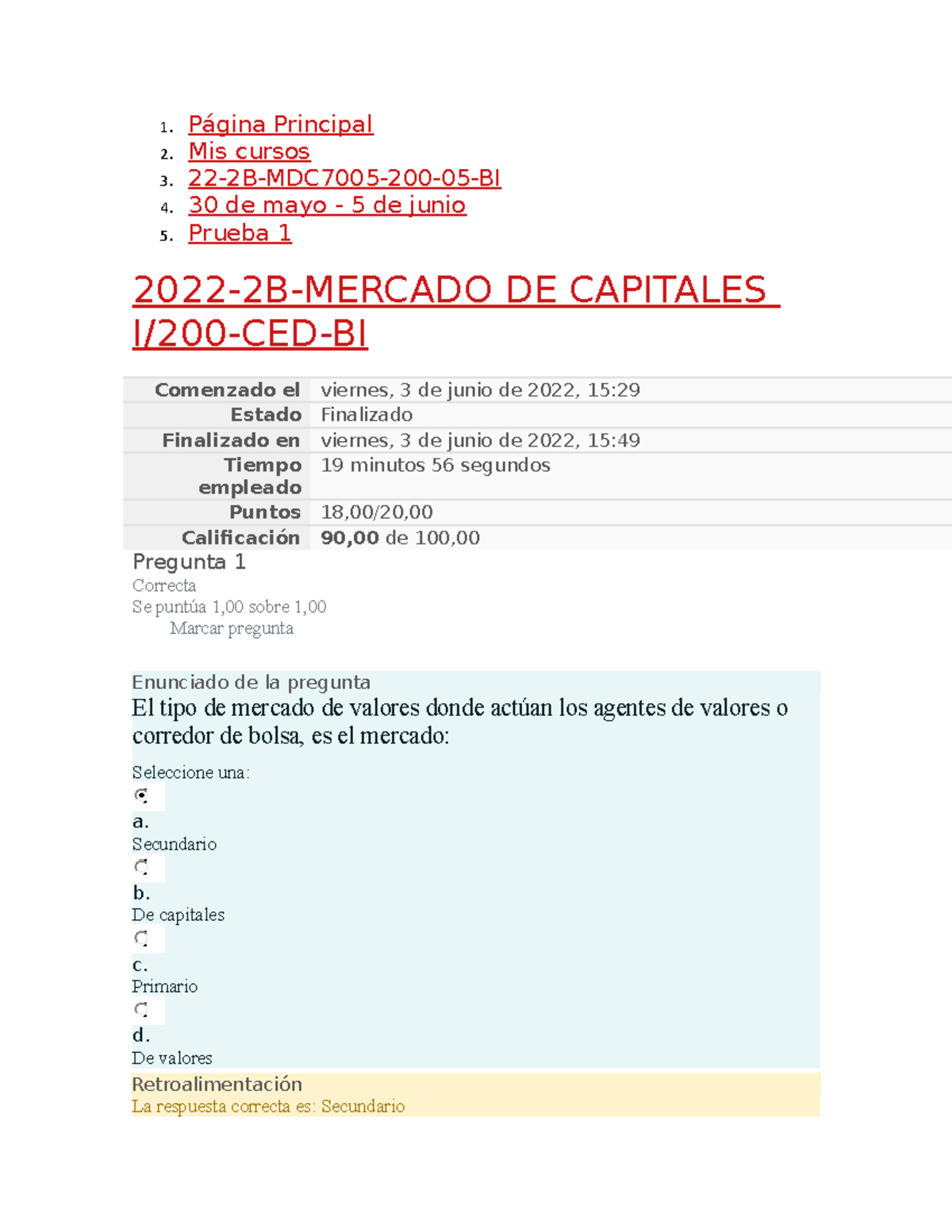 Prueba 1 mcdo capitales - 1. Página Principal 2. Mis cursos 3. 22-2B ...