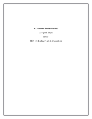 Belaski R MBA530 Module Six 6-2 Personal Development Plan 052823 - MBA ...