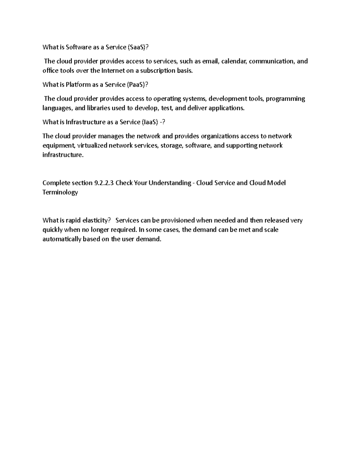 Chapter 9C Class Activity - What is Software as a Service (SaaS)? The ...