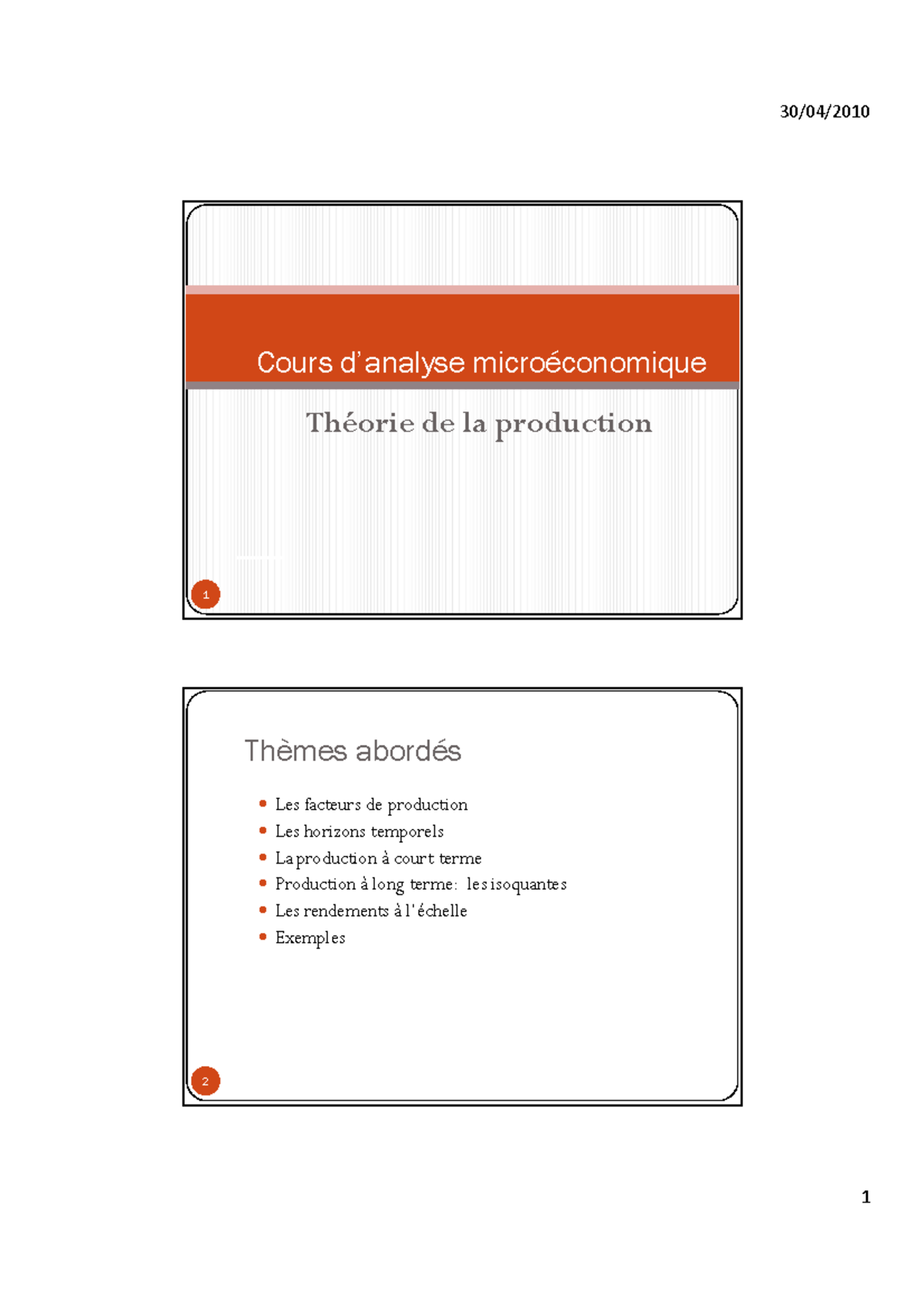 Production et coûts de production - Théorie de la productionThéorie de ...