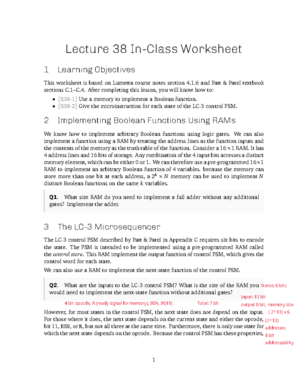 Ws38 Part1 - flipped - Lecture 38 In-Class Worksheet 1 Learning ...