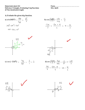 College Trigonometry Final EXAM Review Sheet - SUNY Orange Department ...