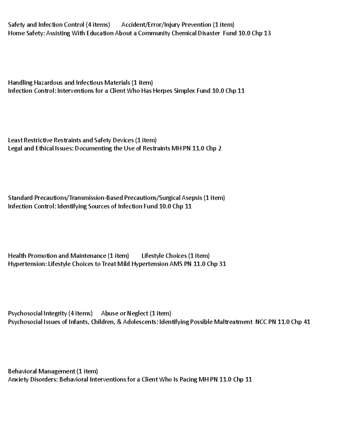 ATI comprehensive notes - Safety and Infection Control (4 items)Home ...