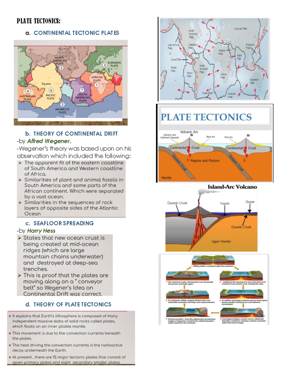 Elsci Notes - EARTH AND LIFE SCIENCE - Earth Science - PLATE TECTONICS ...