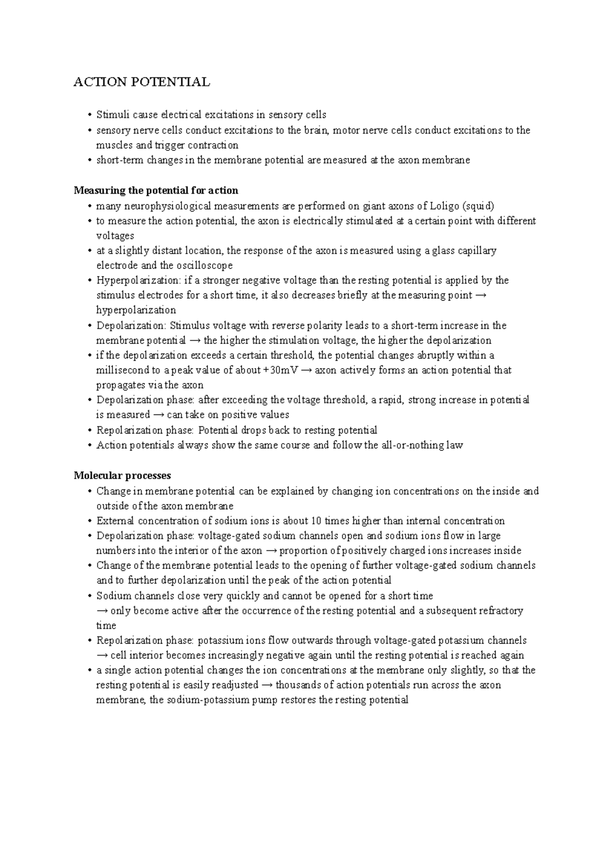 Foundations of biological psychology 3 - Action potential (part 1 ...