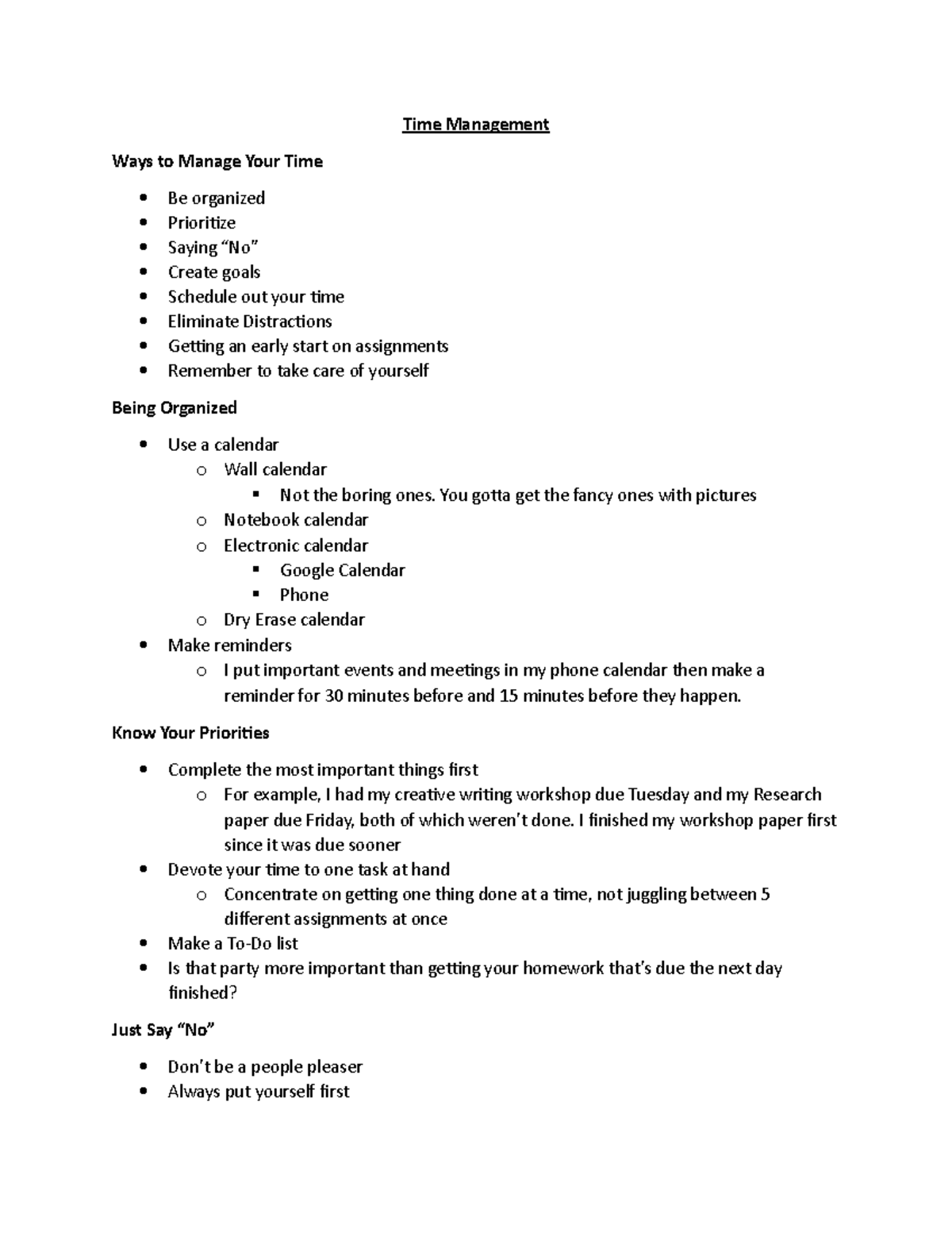 Time Management Presentation - Time Management Ways to Manage Your Time ...