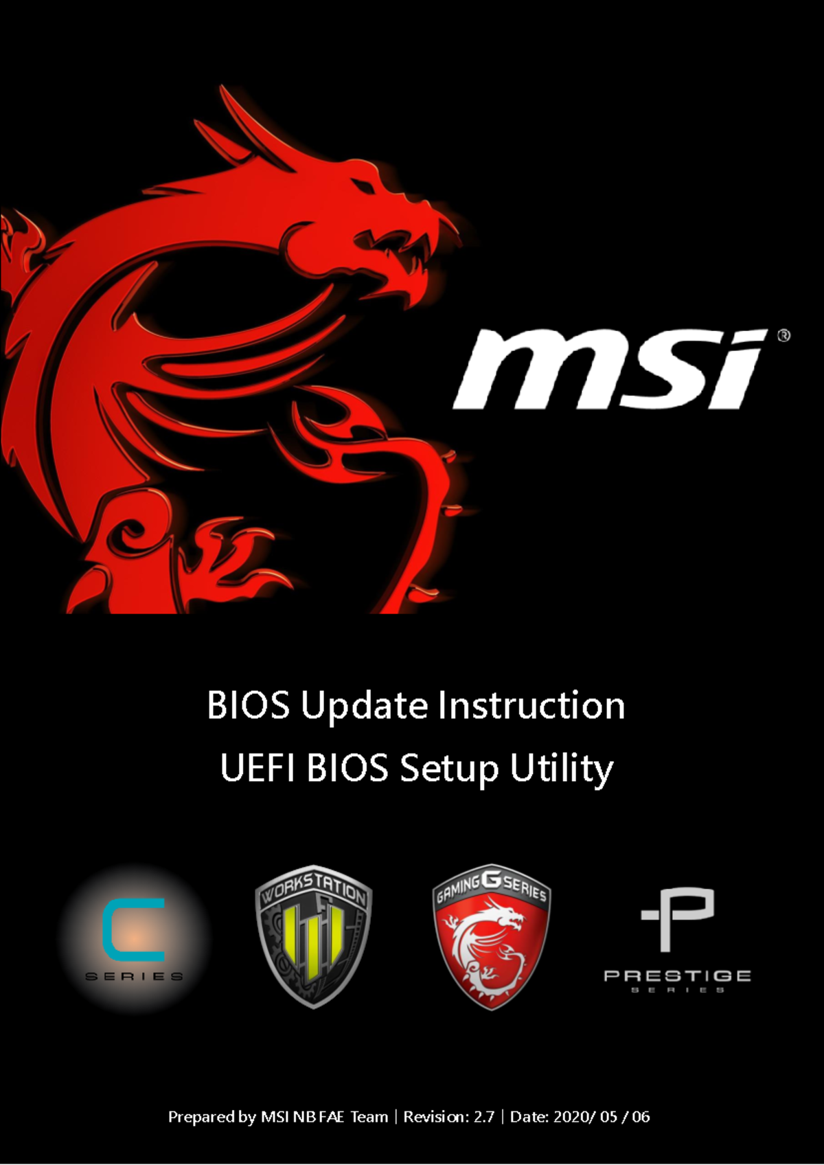 General Version BIOS Update Instruction (BSU) v2 - BIOS Update Instruction UEFI BIOS Setup ...