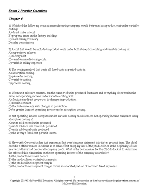 Chapter 5 Practice Questions with Answers - Exam 2 Practice Questions ...