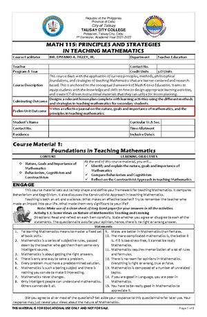 MATH 3 Q4 WEEK 3 - 4 Module 3 Converting Common Units OF Measurements, Solving Routine AND NON ...
