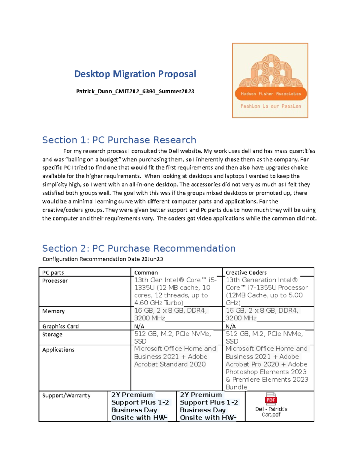Desktop Migration Proposal - Desktop Migration Proposal Patrick_Dunn ...