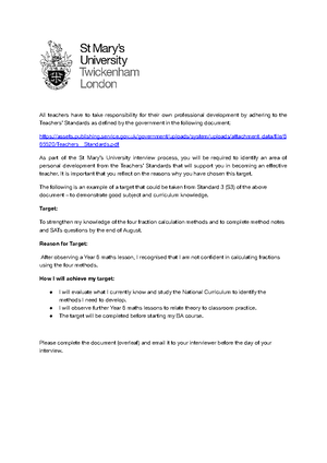 Initial Assignment - PE Sport and Exercise - Name: Unit 8: Specialised ...