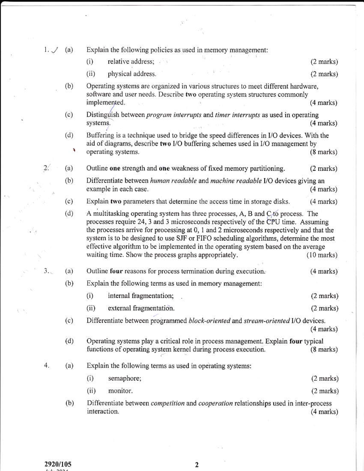 Operating Systems DIP MOD 1 Knecjuly 2024 20240810 0001 - tl (c) G) {b) G) 4 !L) l Oulline one ...