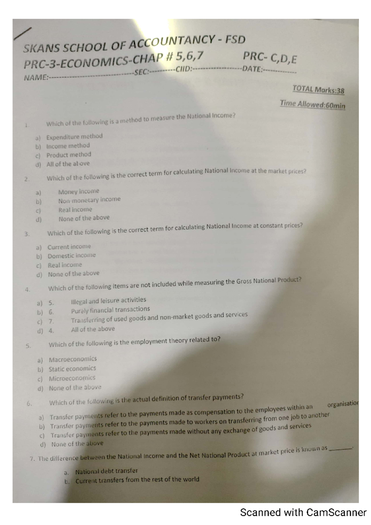 Eco 5,6,7 - TEACHER NOTES - Principles of economics - Studocu
