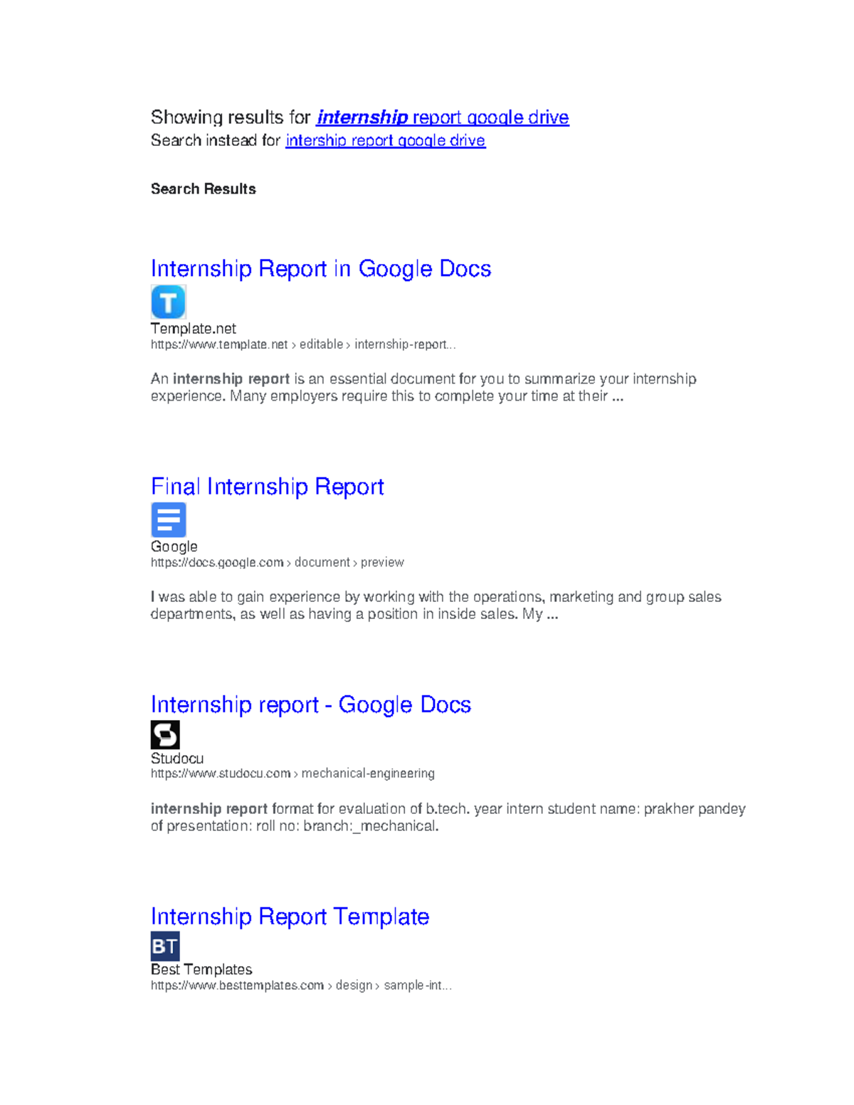 A - sdffd - Showing results for internship report google drive Search ...
