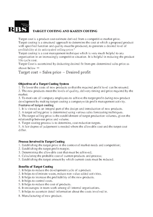 Lifecycle Costing - Short study notes and revision kits - LIFECYCLE ...