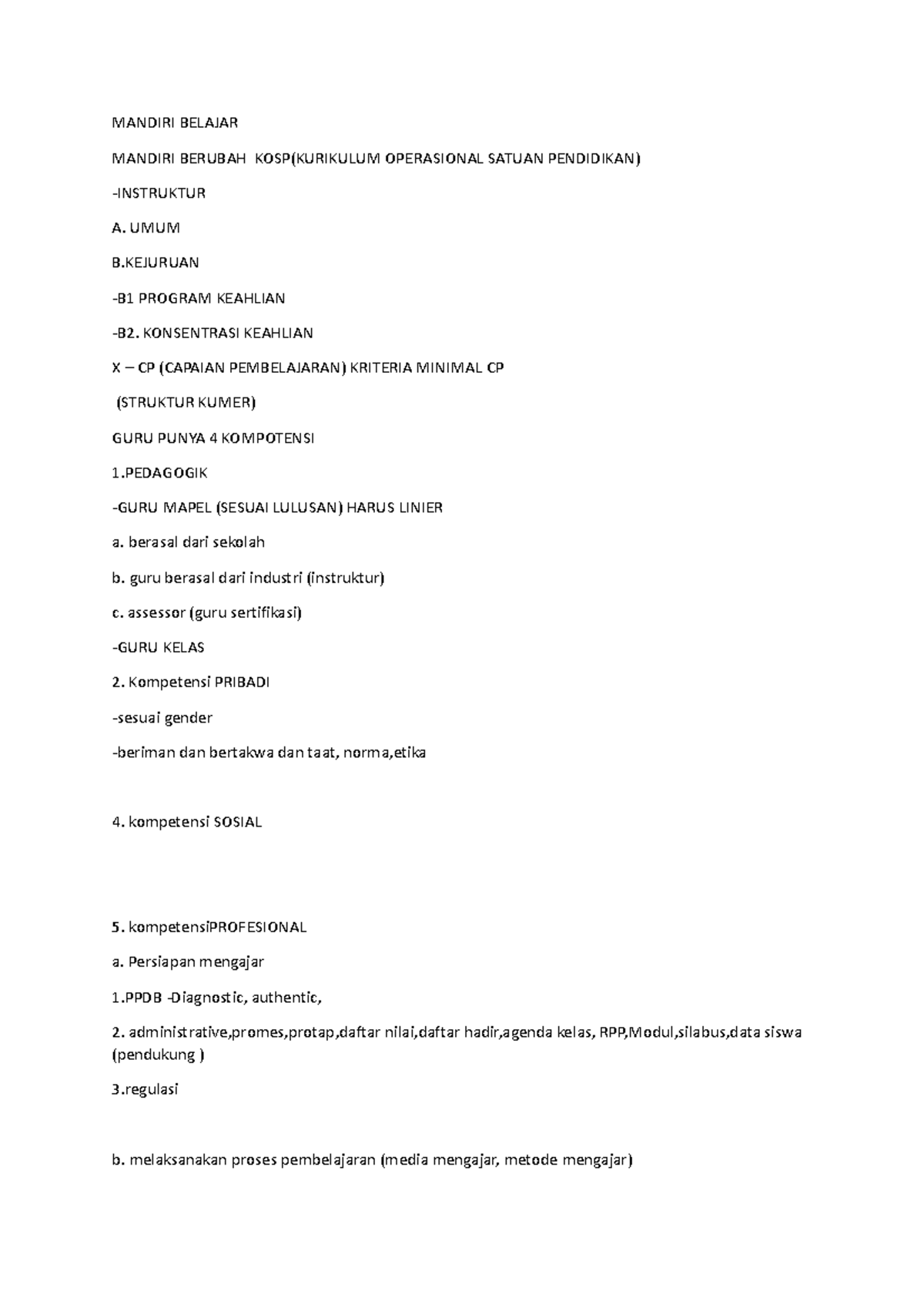 Materi kumer oleh pak tony pengawas - MANDIRI BELAJAR MANDIRI BERUBAH ...