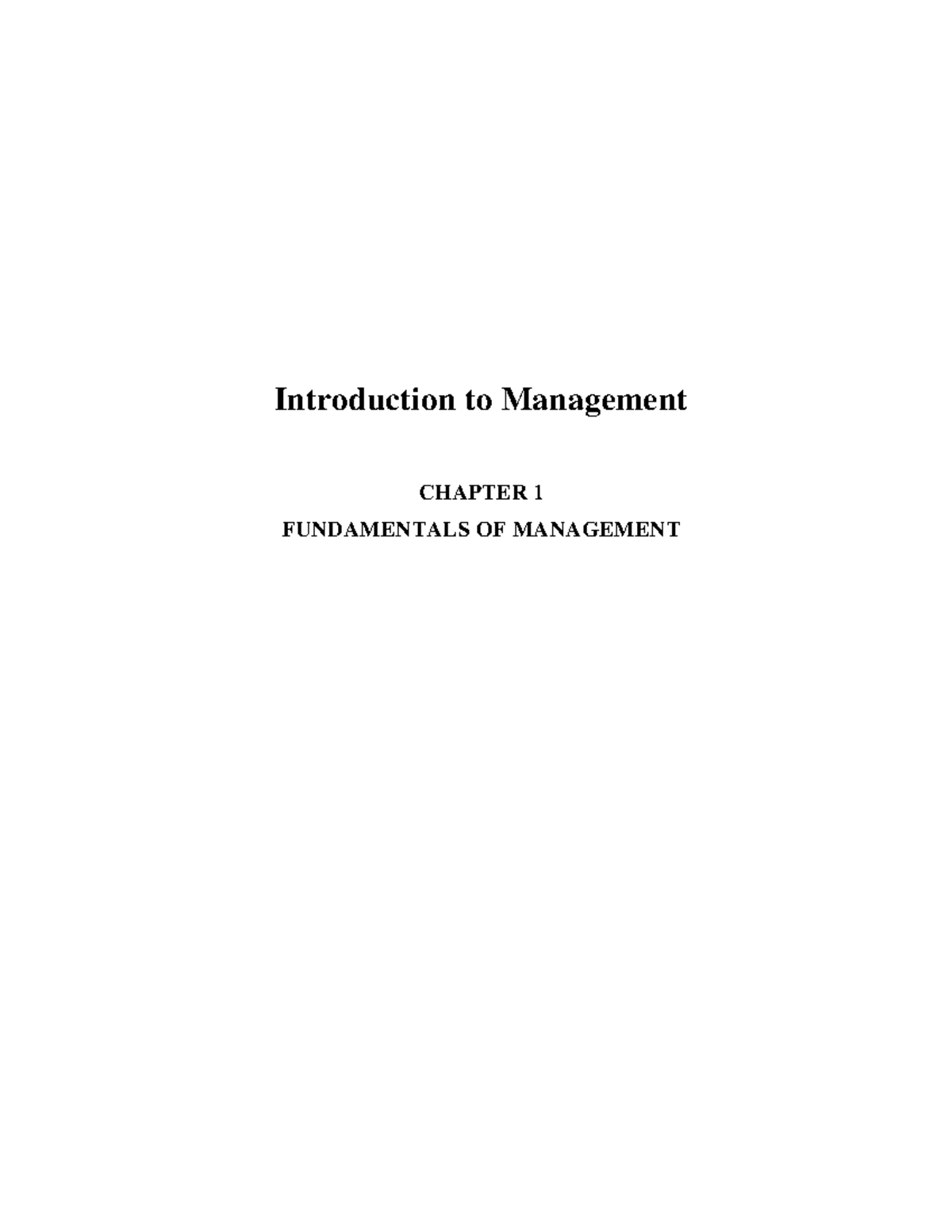 Intro Mgt C1 - easy human resources management course note ...