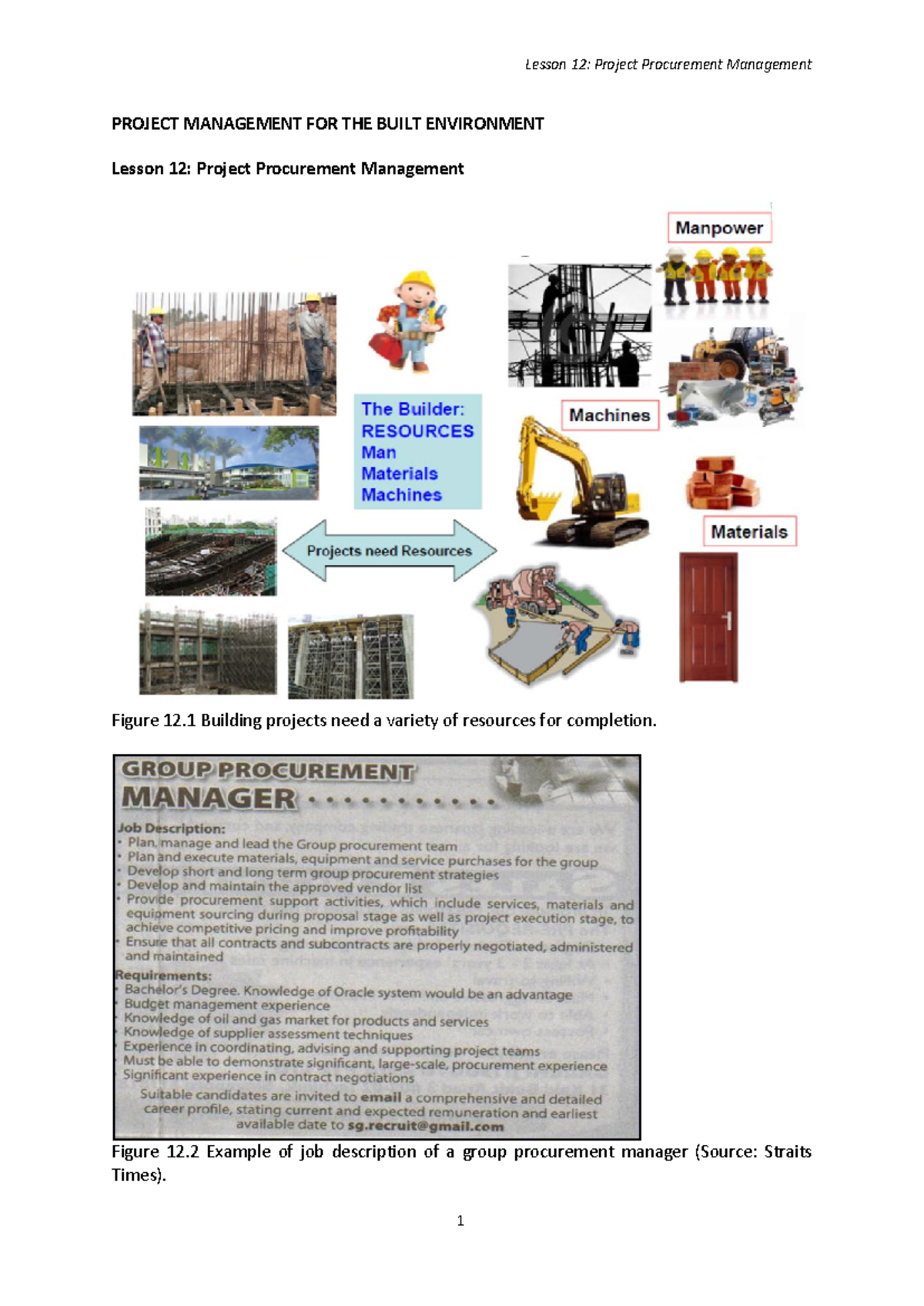 Lect 12 - List of Figures (Project Procurement Management) - PROJECT ...