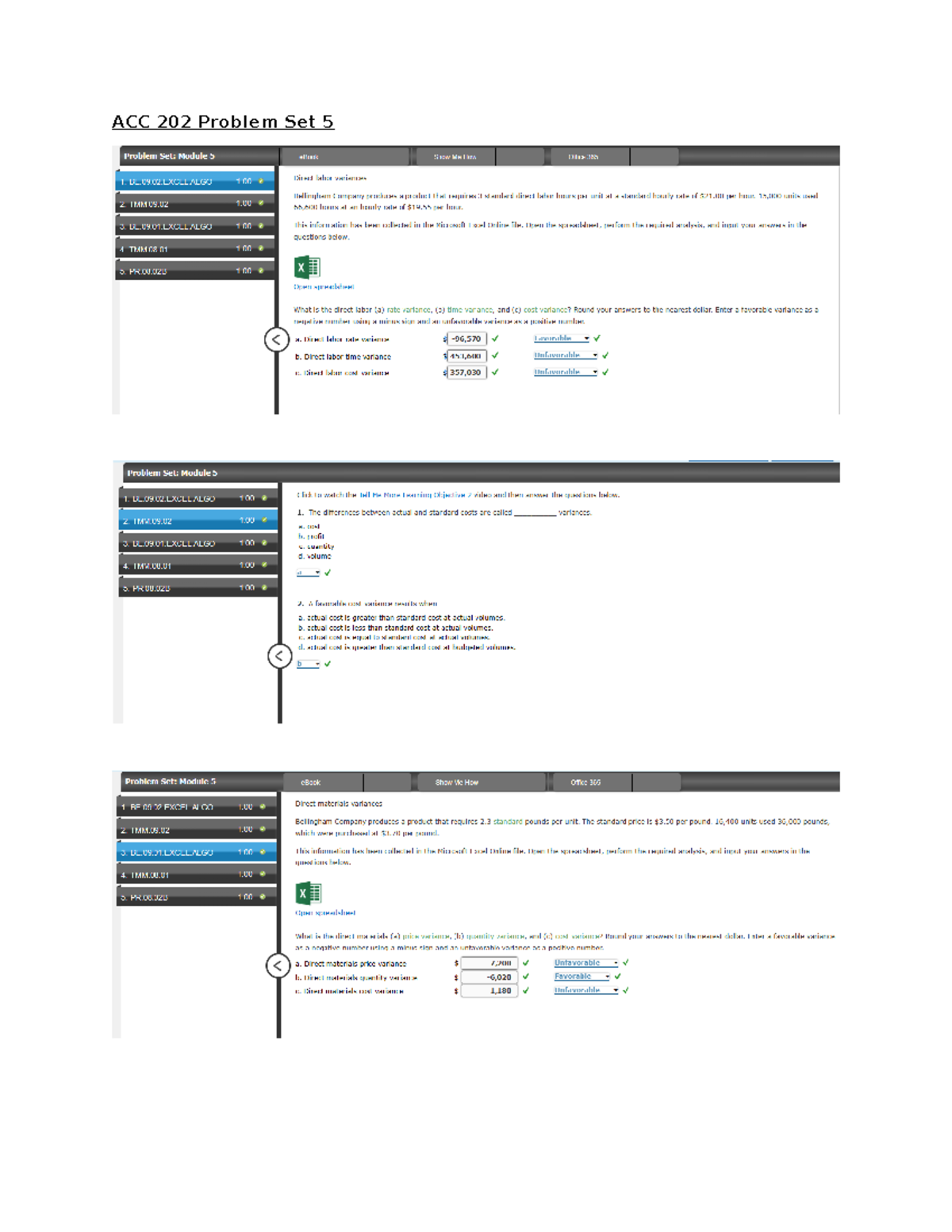ACC 202 Problem Set 5 - ACC202 - ACC 202 Problem Set - Studocu