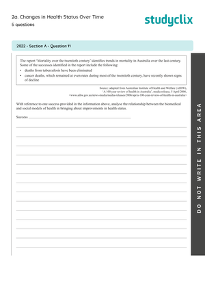 Year 10 English Semester 1 Practice Exam 2022 - YEAR 10 English ...