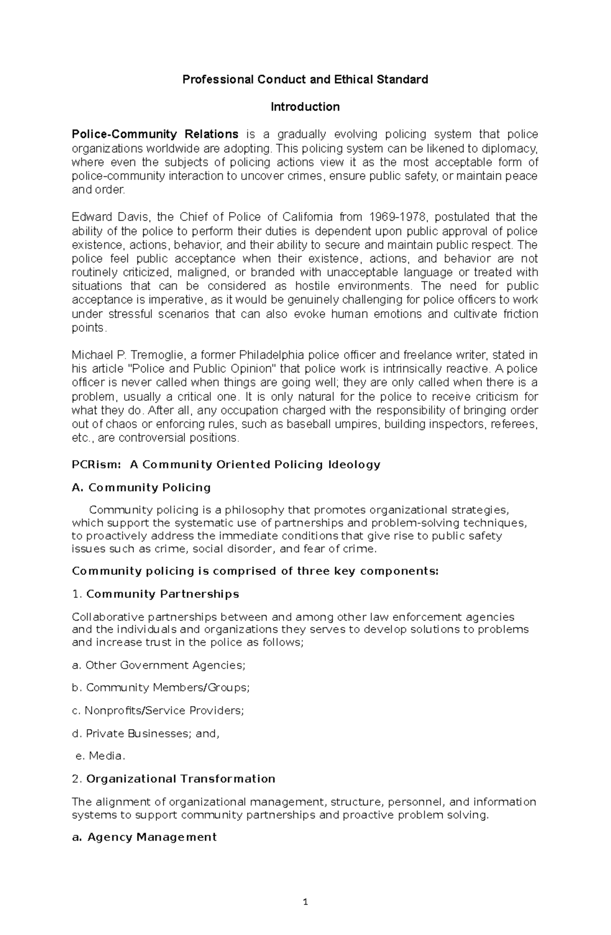 Activity-3 - Professional Conduct and Ethical Standard Introduction ...