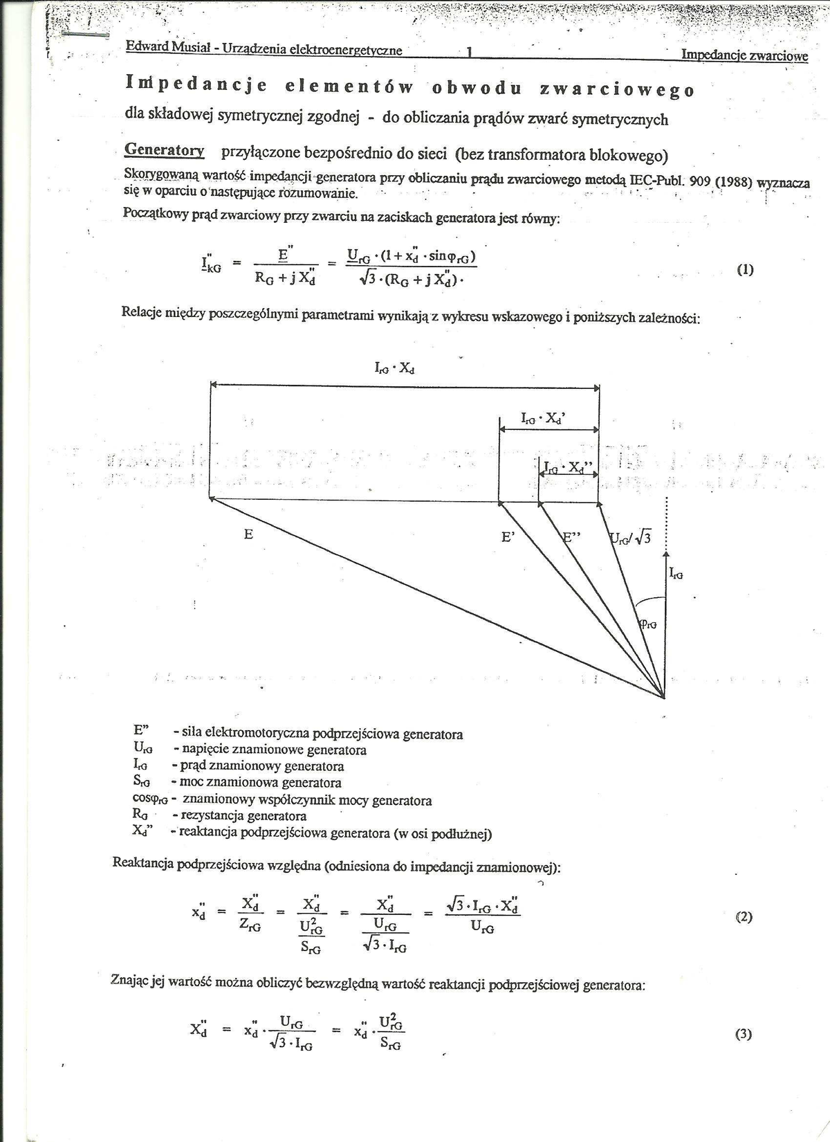 Impedancje zwarciowe - Przedstawienie impedancji pętli zwarciowych - Instalacje Elektryczne ...
