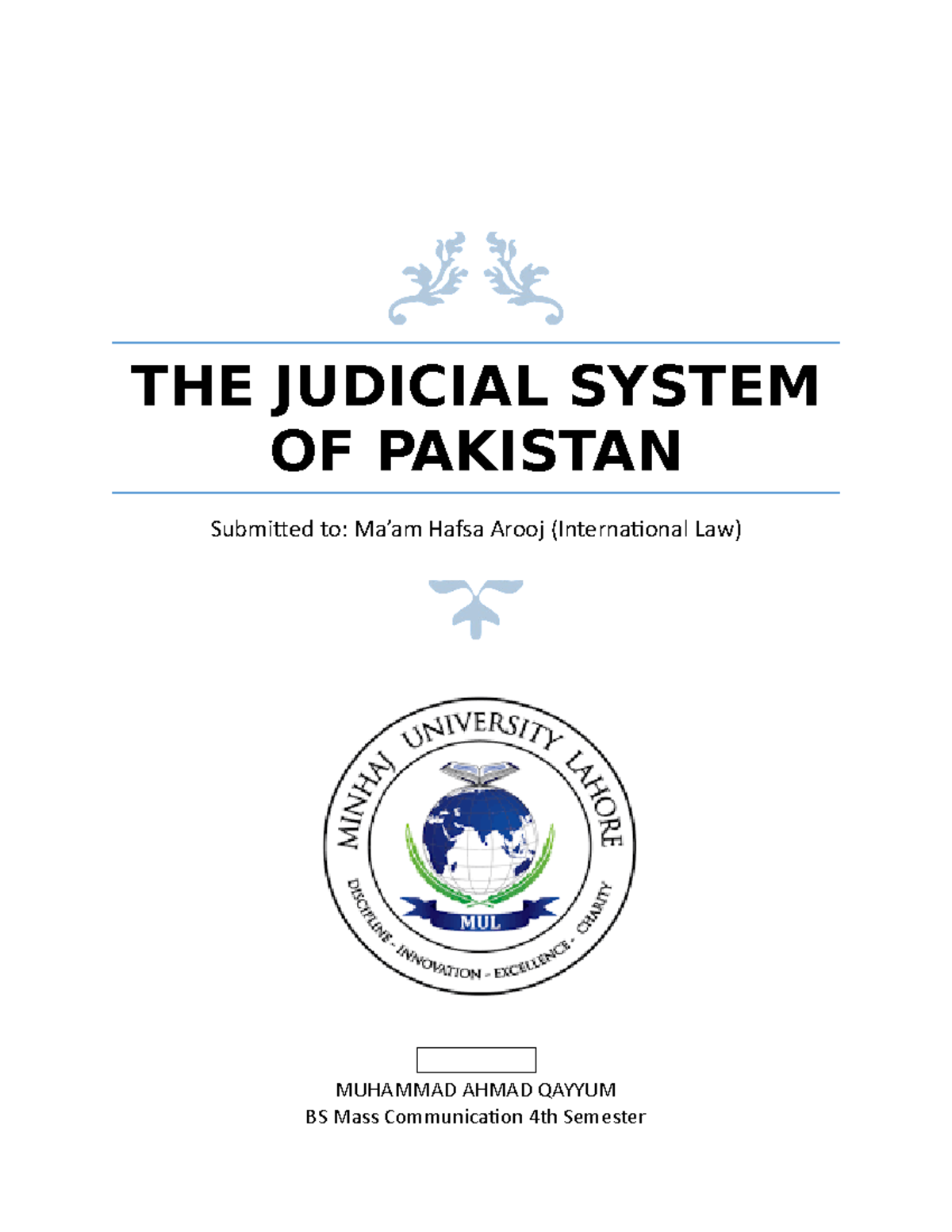 The Judicial System of Pakistan (Muhammad Ahmad Qayyum) - THE JUDICIAL ...