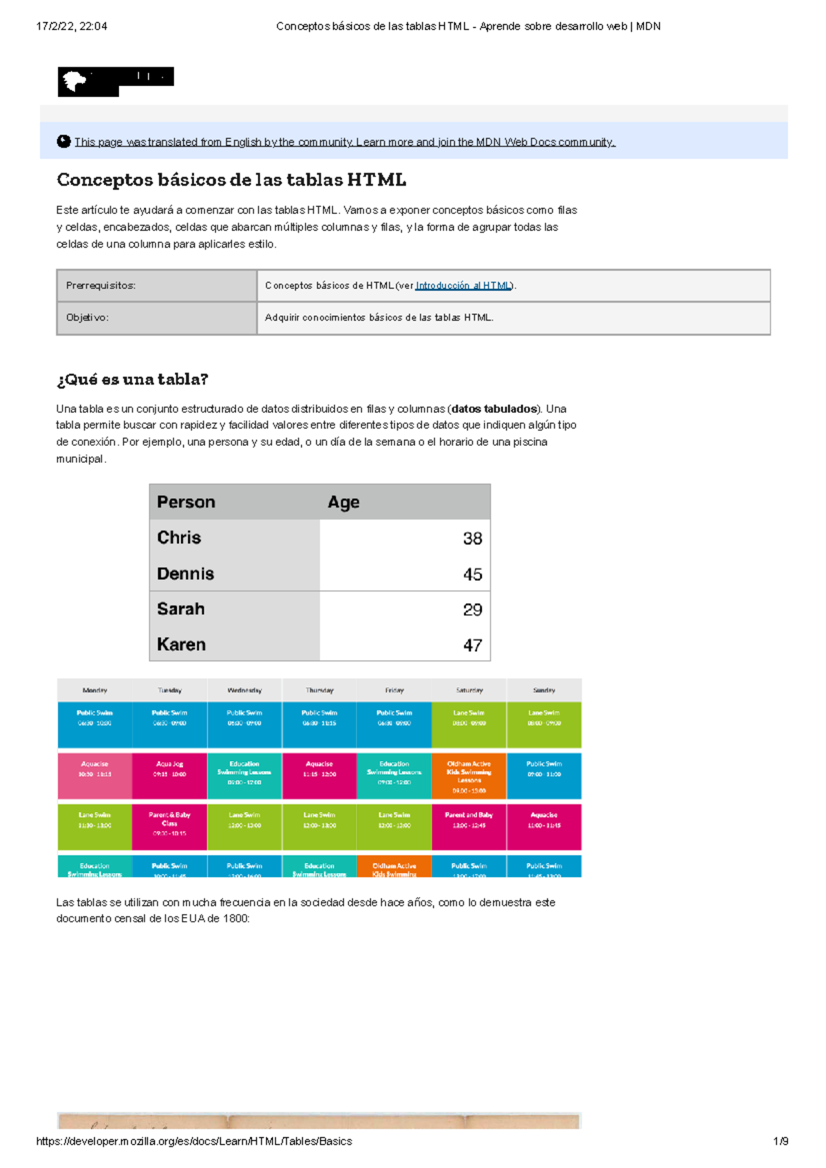 Conceptos básicos de las tablas HTML - Aprende sobre desarrollo web MDN ...