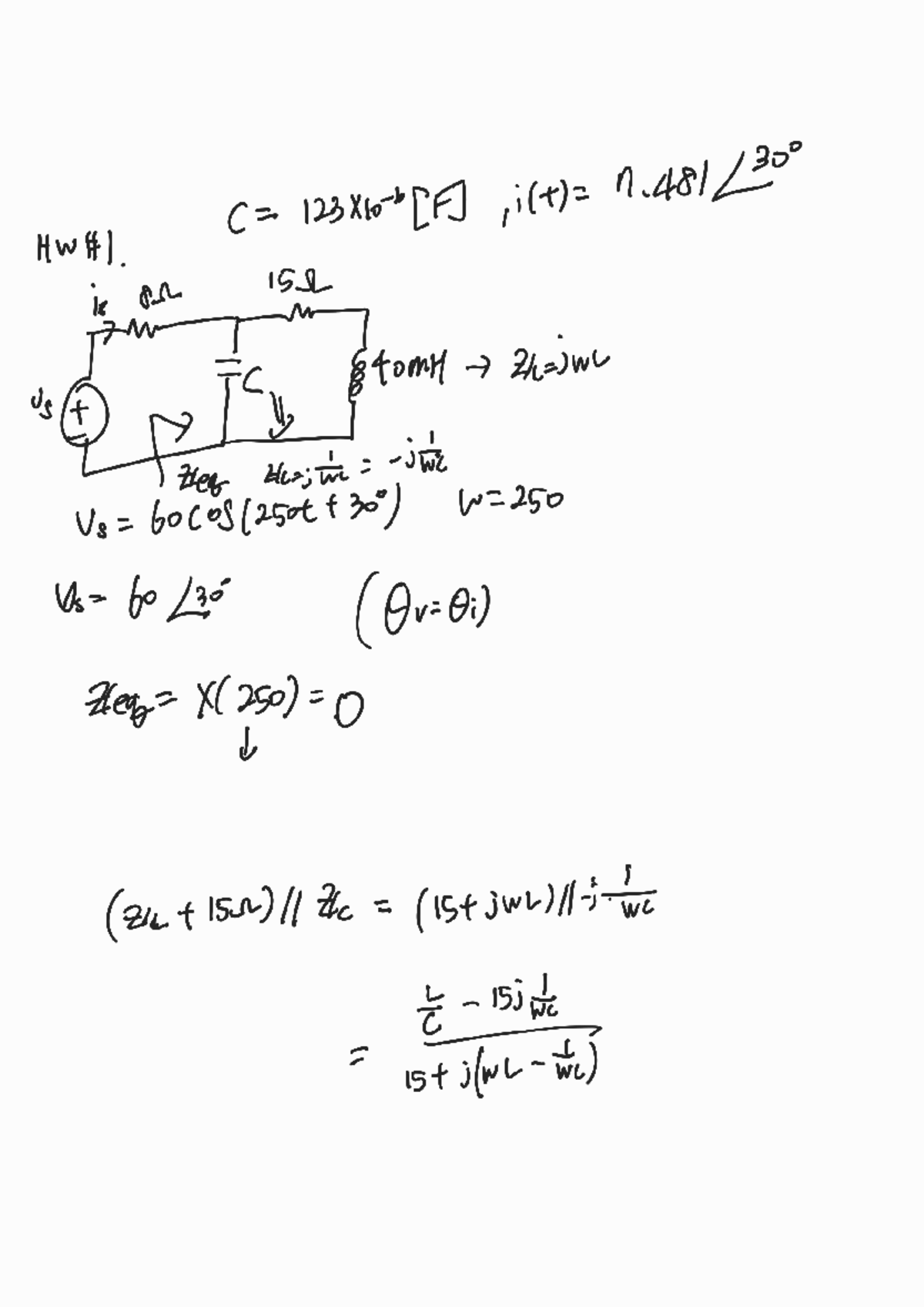 회로이론HW1 - 회로 - 회로이론ii (Circuit Theory ii) - is or 15 L 40mm us t Her ...