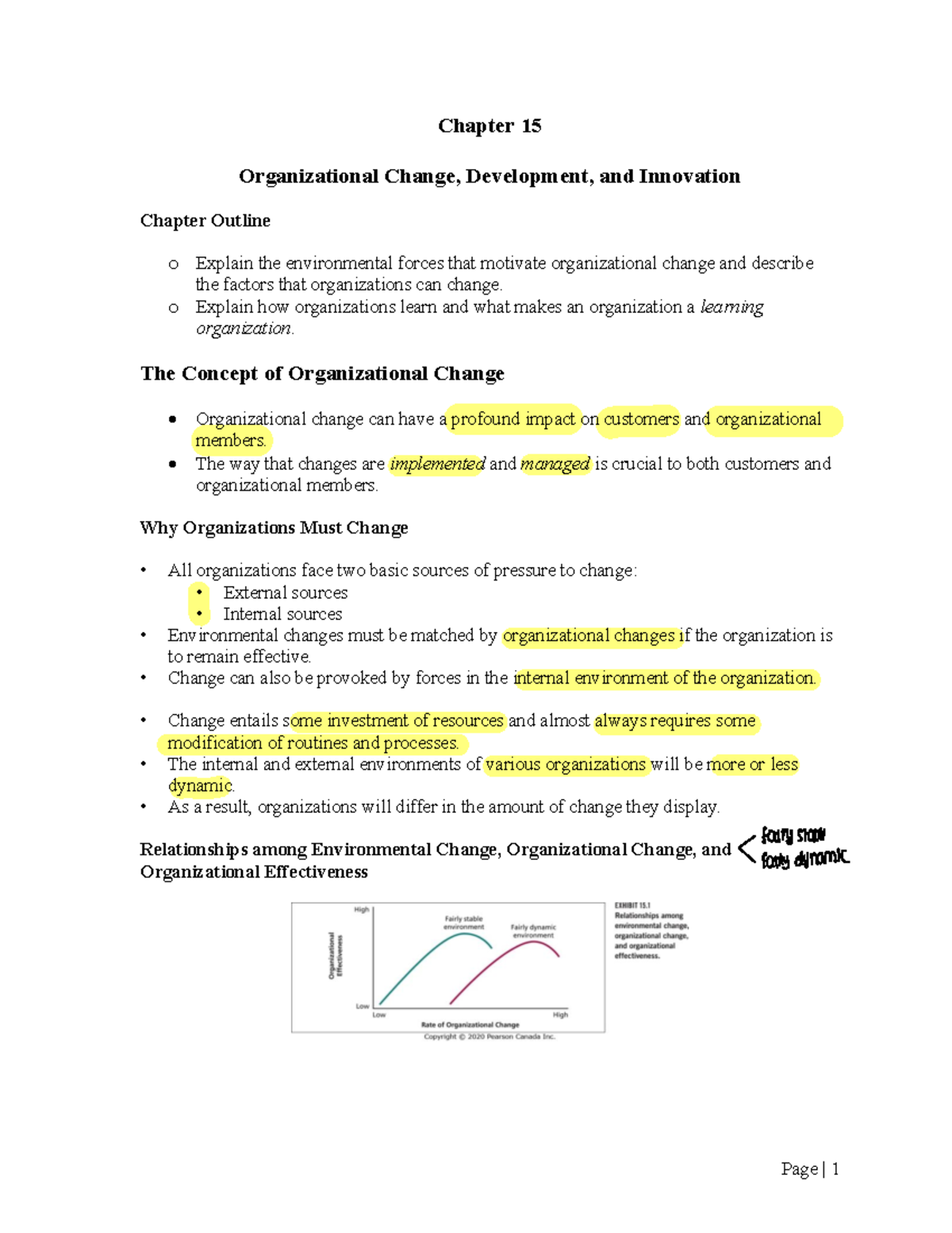 Chapter 15: Organizational Change, Development, and Innovation - o ...