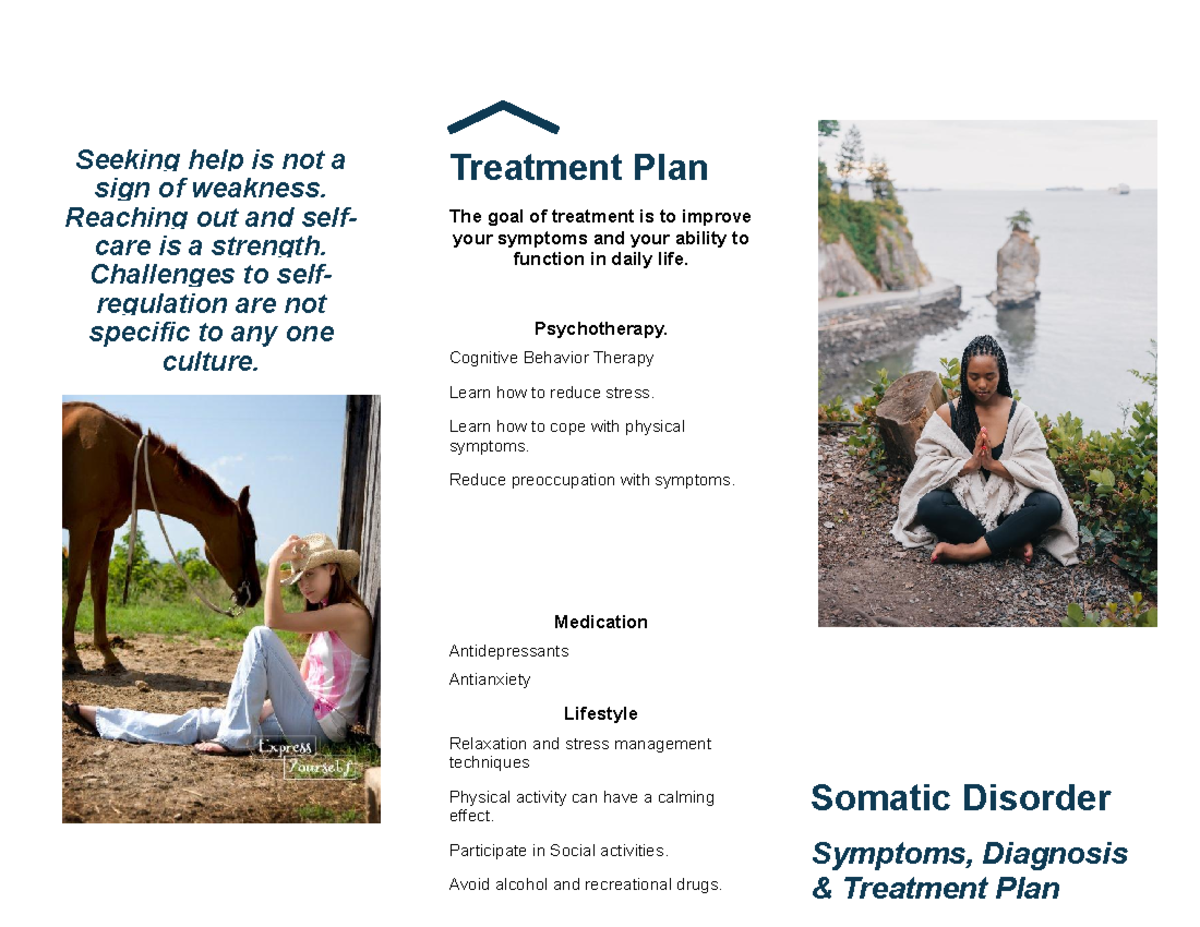 Somatic symptom disorder brochure - Seeking help is not a sign of ...
