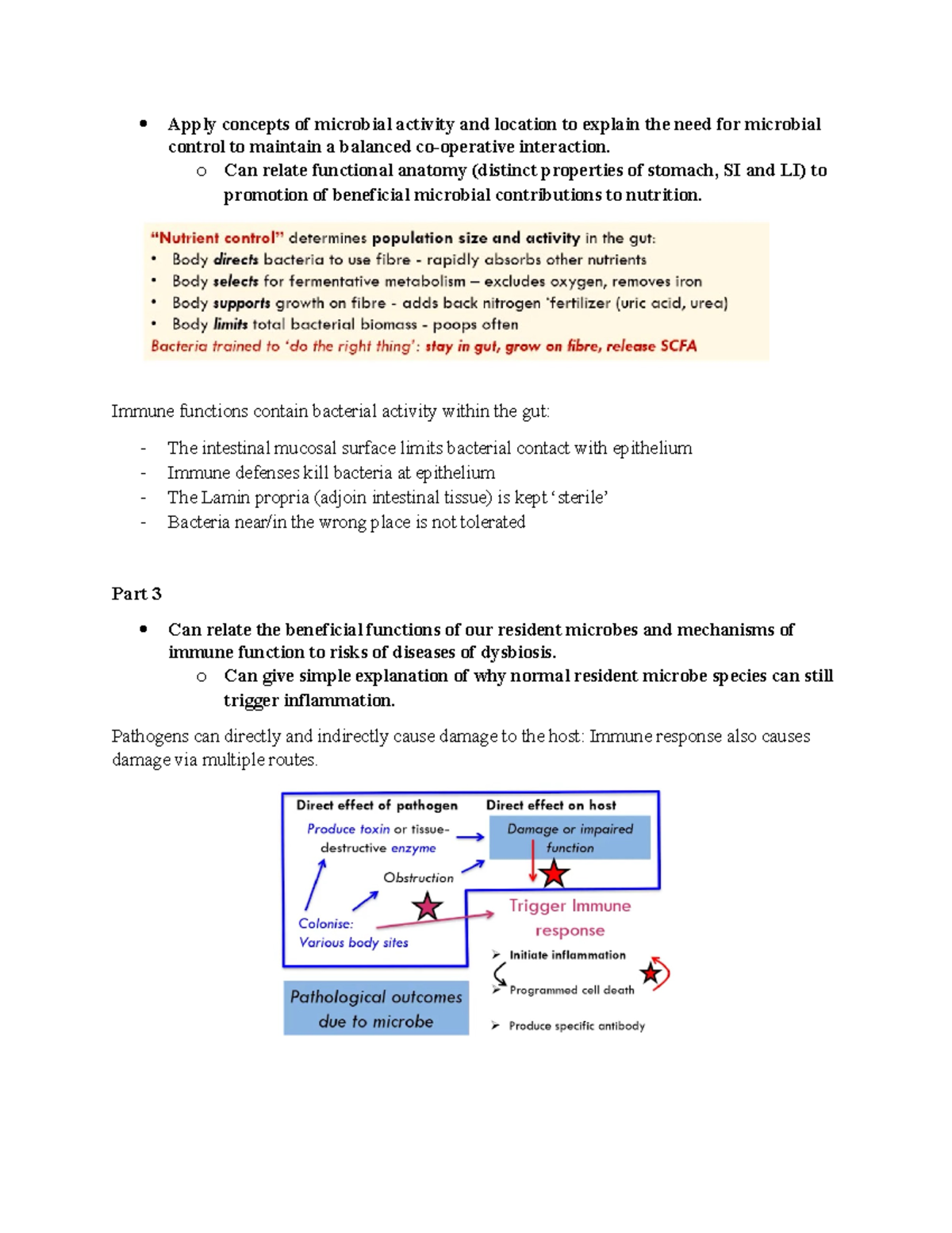 Biol1008 Notes Week 10-13 - Apply concepts of microbial activity and ...
