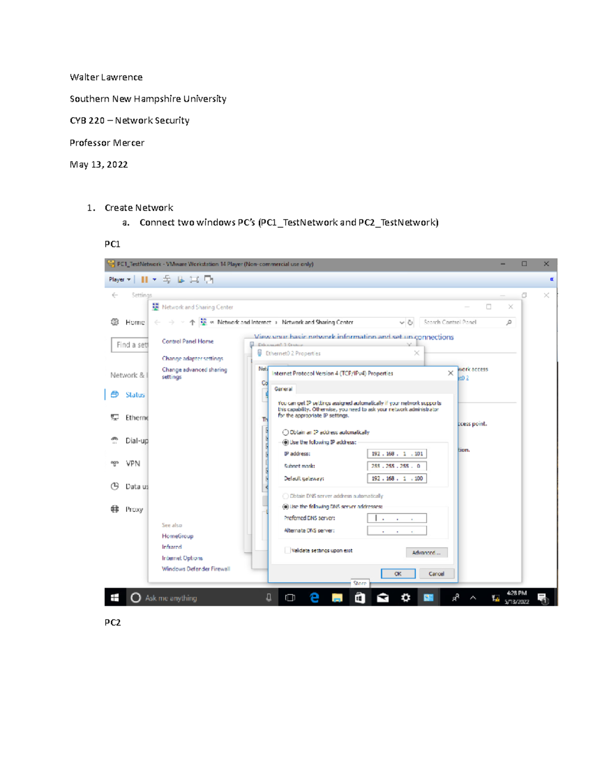 CYB_22-_Module_2_Assignment - Walter Lawrence Southern New Hampshire University CYB 220 ...