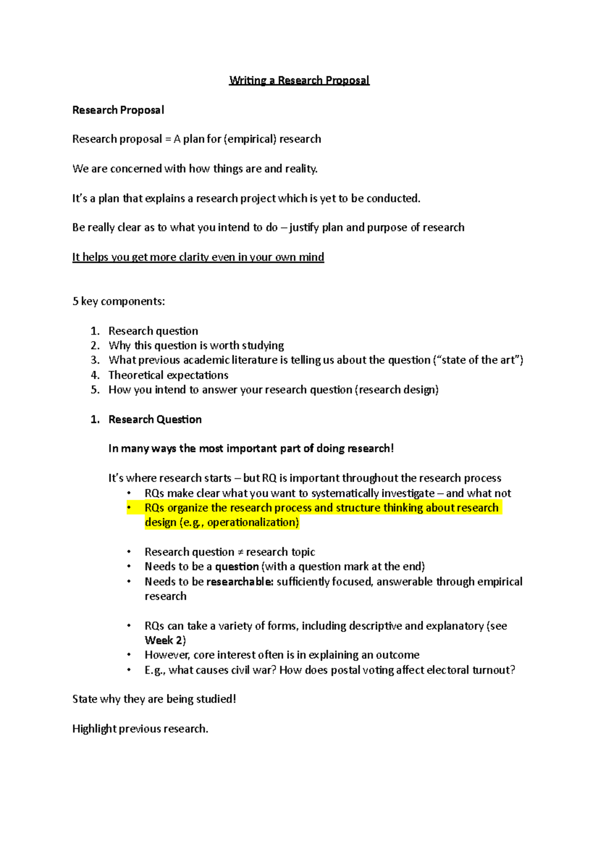 Writing a Research Proposal - Writing a Research Proposal Research ...