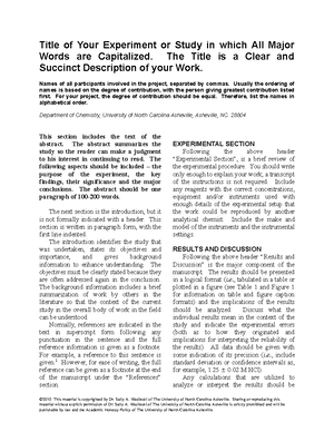 2G proposaltemplate - Chemistry proposal for experiment - CHEM 145 ...