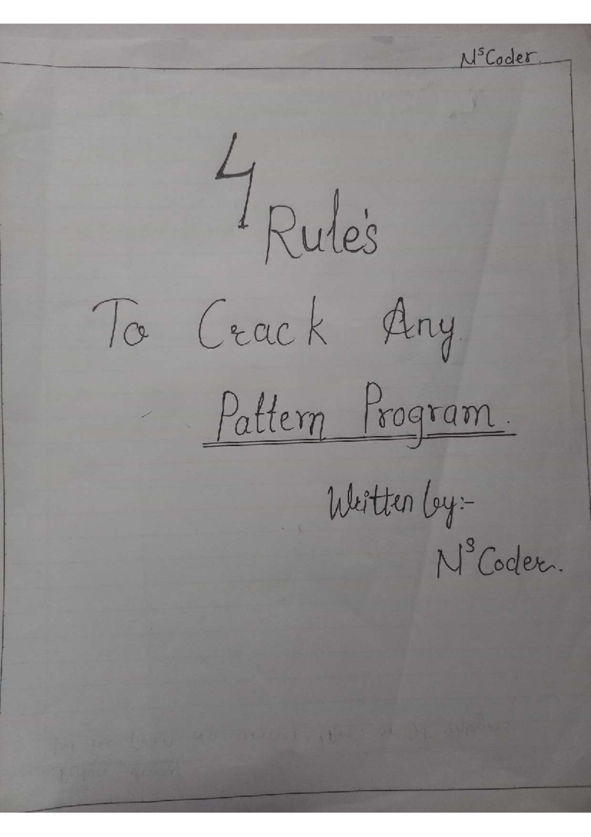 Star-Pattern - star pattern code in c++ and python - 4 Rules To Crac k ...